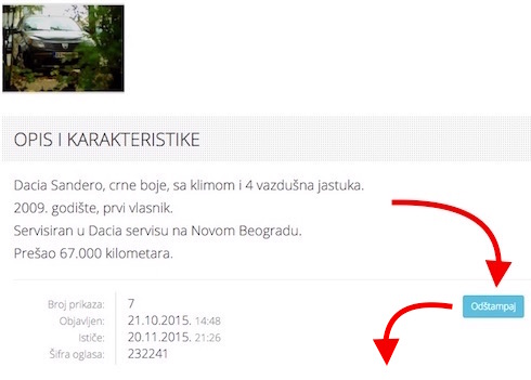 Oglas je bliži komšiluku