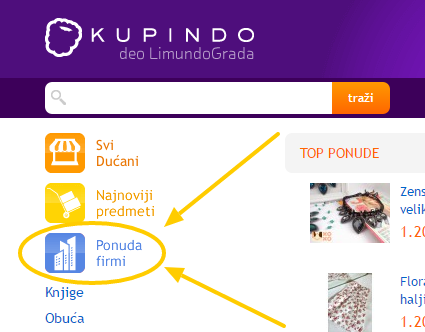Kako da prodajete kao firma u LimundoGradu?